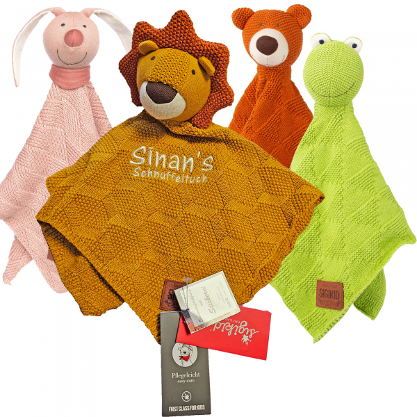 GIO-Shop - Stick4me.de - Sigikid-Strick-Schmusetuch-mit-Name